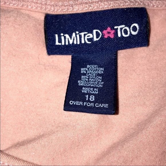 Limited Too | Shirts & Tops | Limited Toogirls Tank Top W Lace Overlay ...